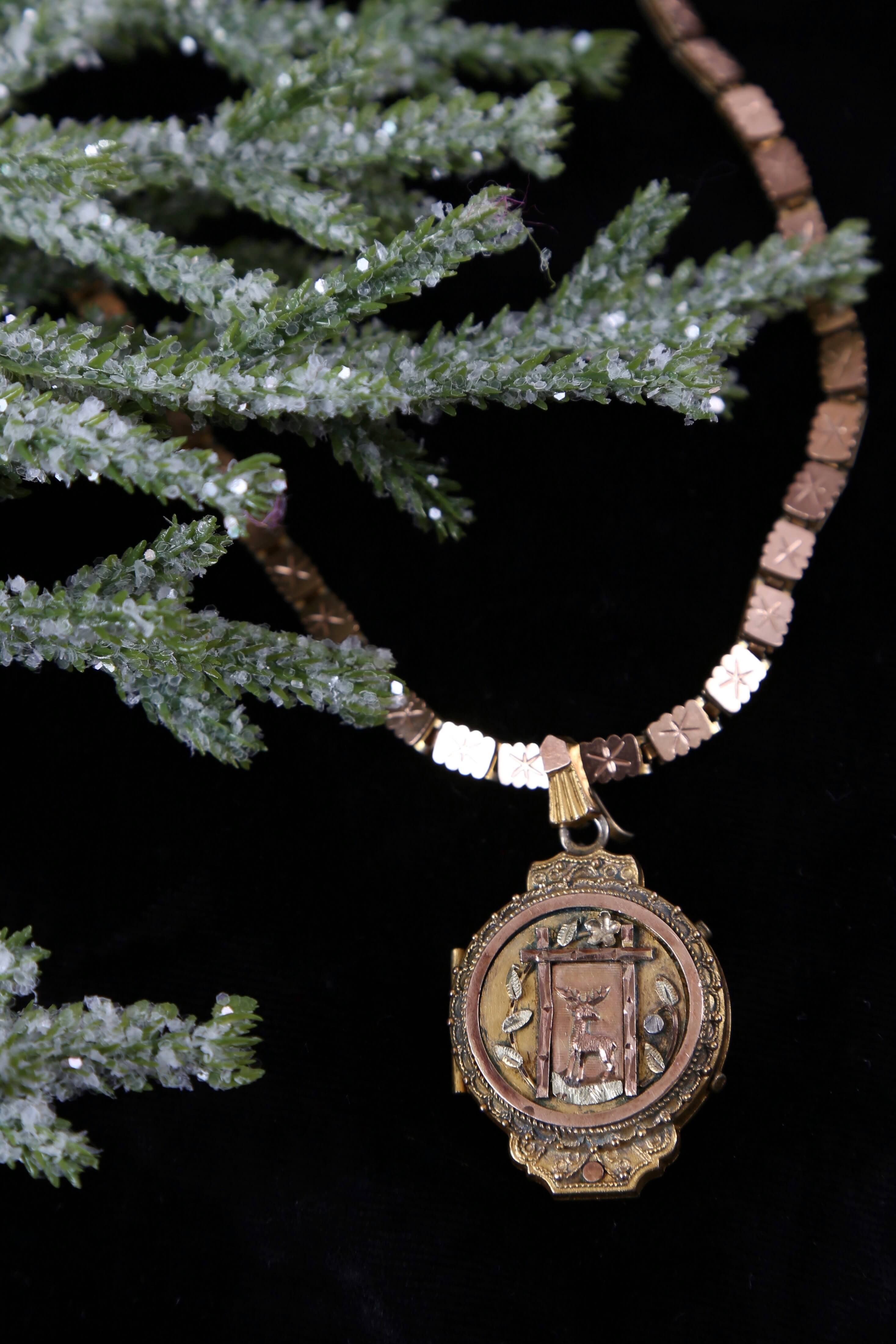 1880’s Victorian Stag Locket – undergroundattic